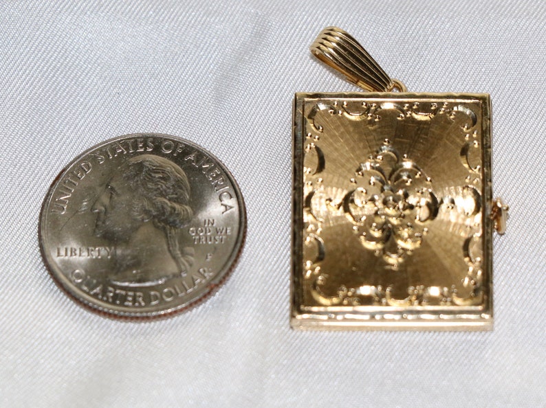 14K Gold Medium Rectangle Locket - Etsy