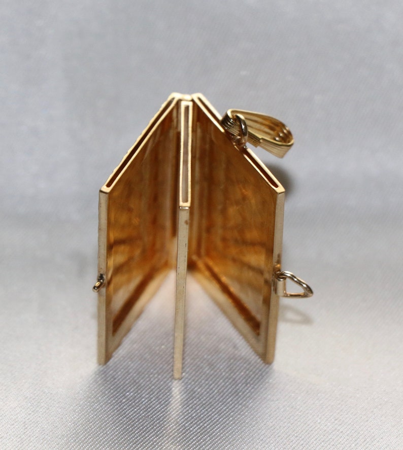 14K Gold Medium Rectangle Locket - Etsy