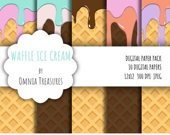 Ice Cream Digital | Etsy