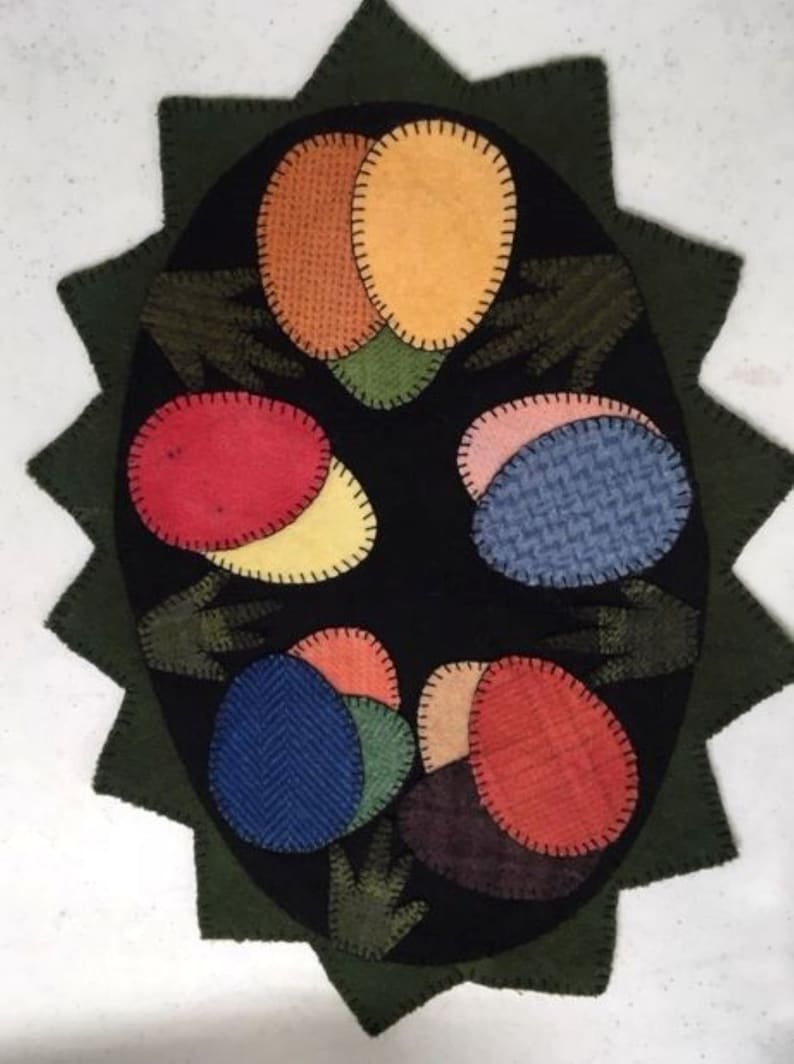 Easter Egg Hunt Wool Applique Kit - Etsy