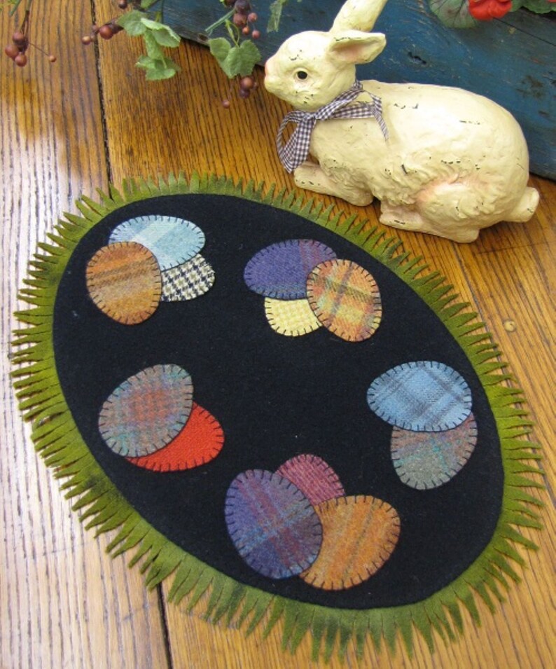 Easter Egg Hunt Wool Applique Kit - Etsy