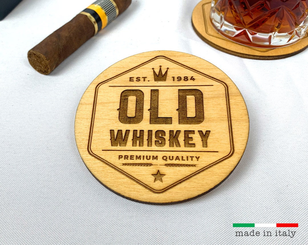 2 Whiskey Coasters, Wood Coasters, Scotch Wood Coaster, 2 Coasters ...