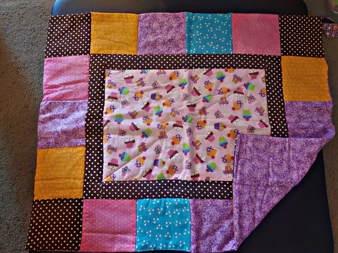 Cupcake Baby Quilt, Pack and Play Quilt - Etsy