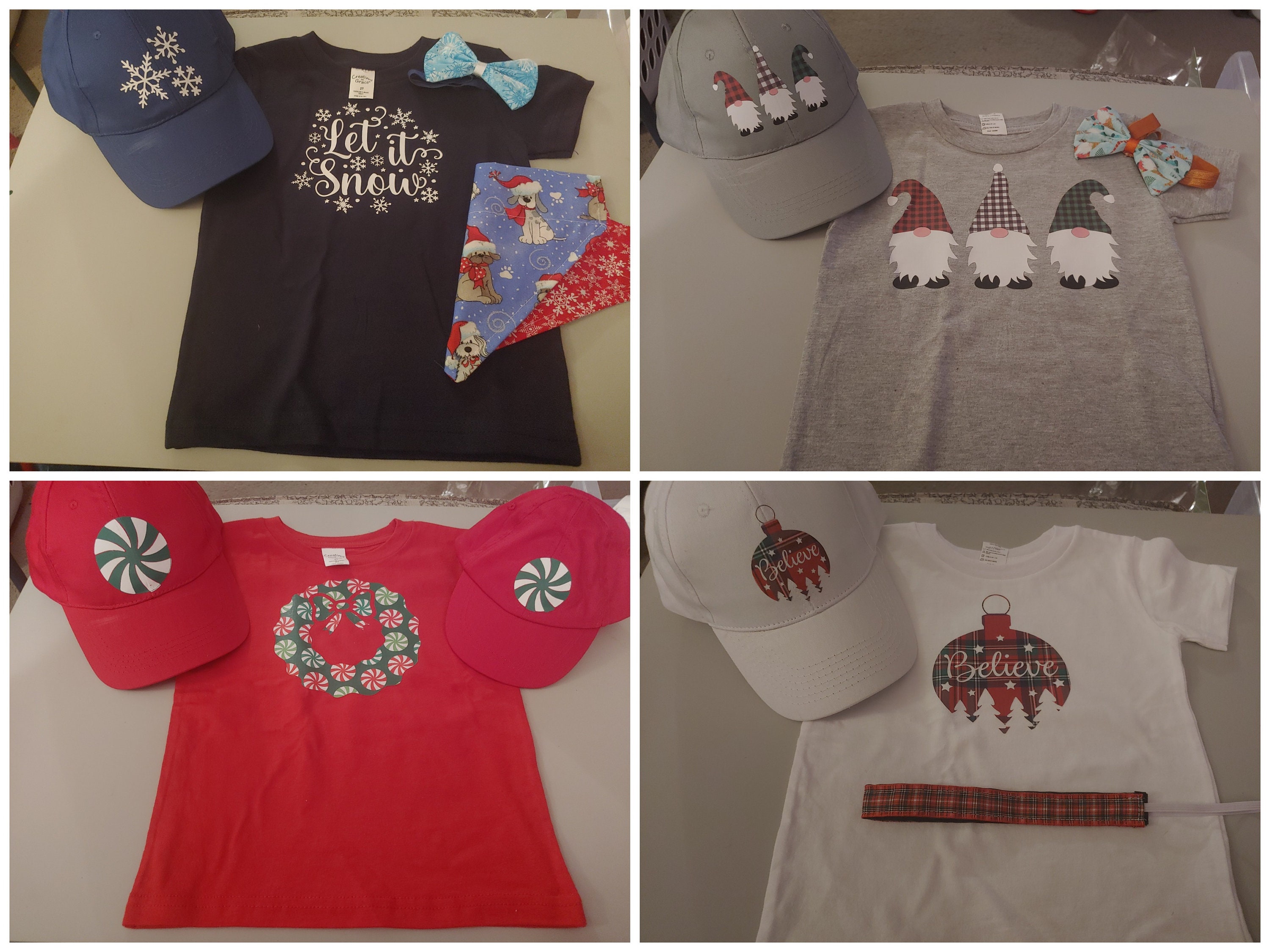 Christmas/ Winter Baseball Caps - Etsy