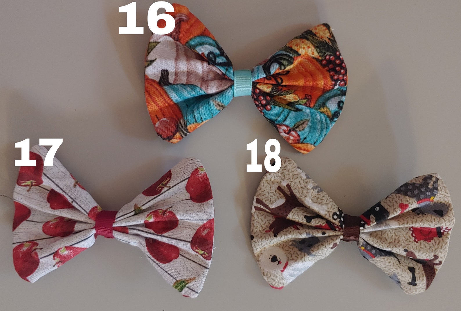 Fall/ Autumn Fabric Hair Bow Headbands and Hair Clips - Etsy