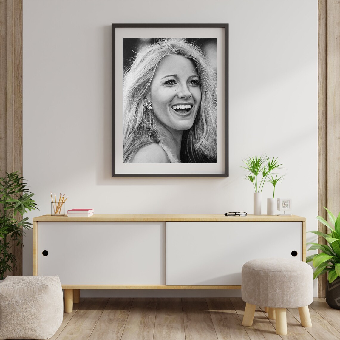 Blake Lively Drawing - Fine Art Print - Etsy