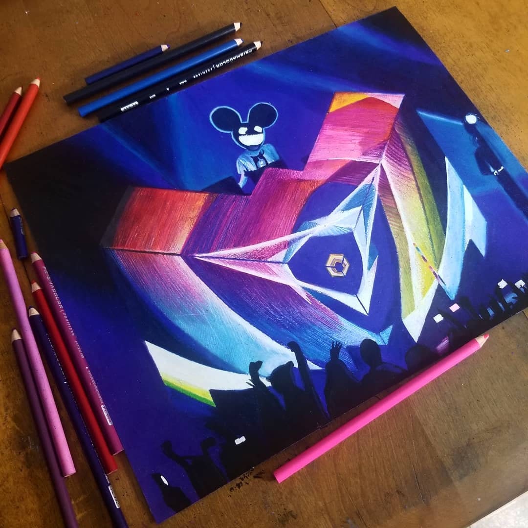 Deadmau5 Cube V3 Drawing 11x14 Art Print - Etsy Canada