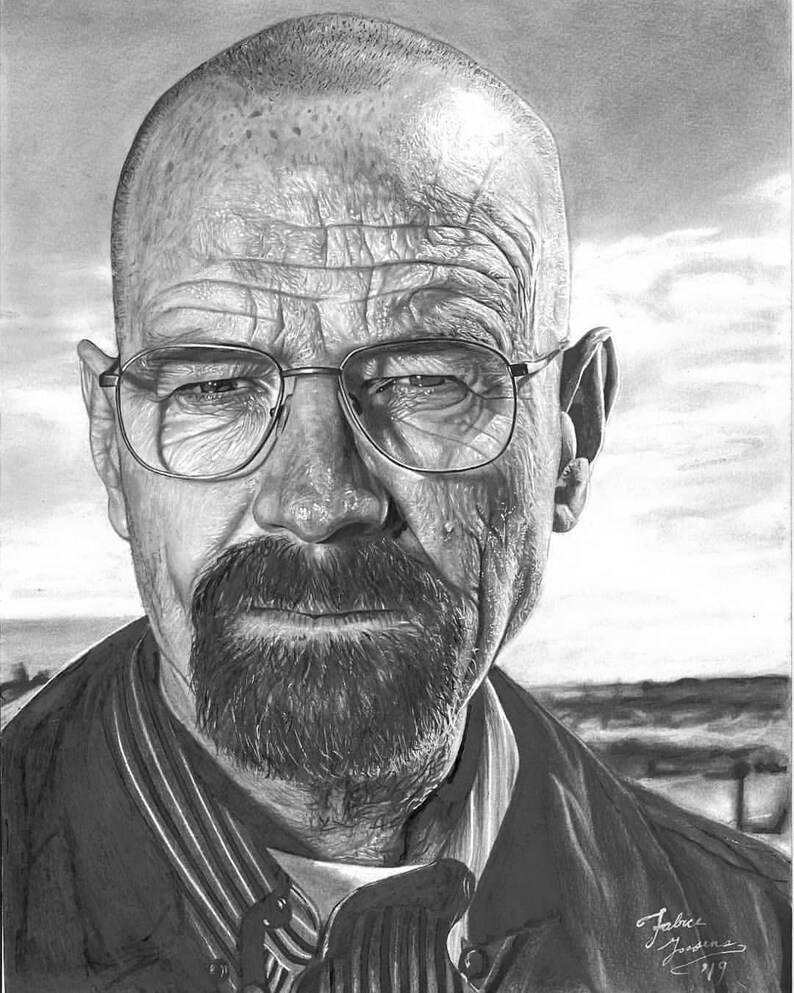 Walter White Drawing Breaking Bad Fine Art Print Etsy Walter White Drawing Breaking Bad Fine Art Print Etsy