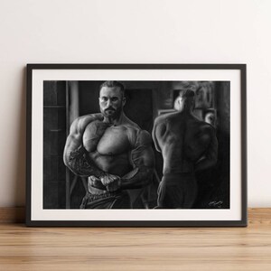 Chris Bumstead | Pencil Drawing | Fine Art Print - Etsy