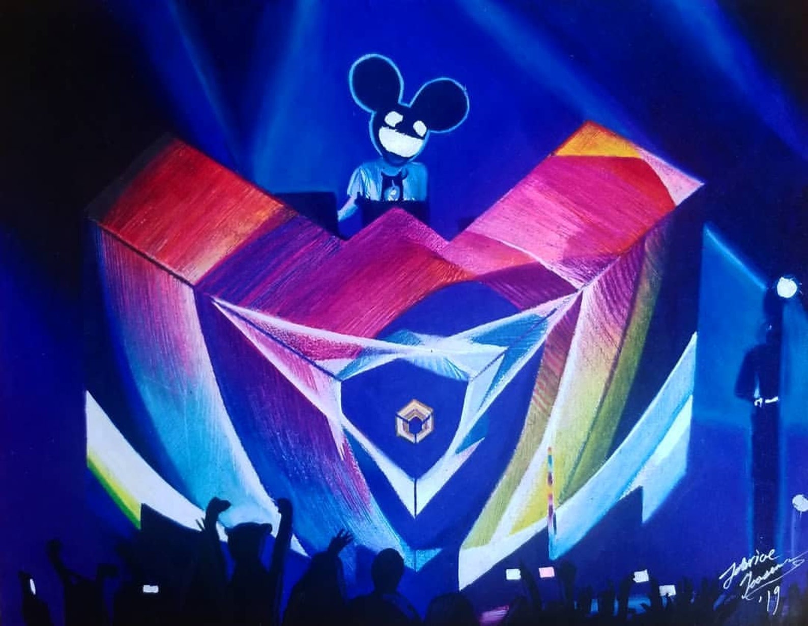 Deadmau5 Cube V3 Drawing 11x14 Art Print - Etsy UK