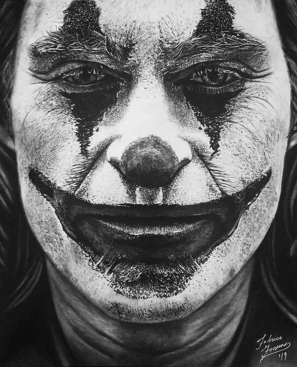 Joaquin Phoenix Joker Drawing Fine Art Print - Etsy