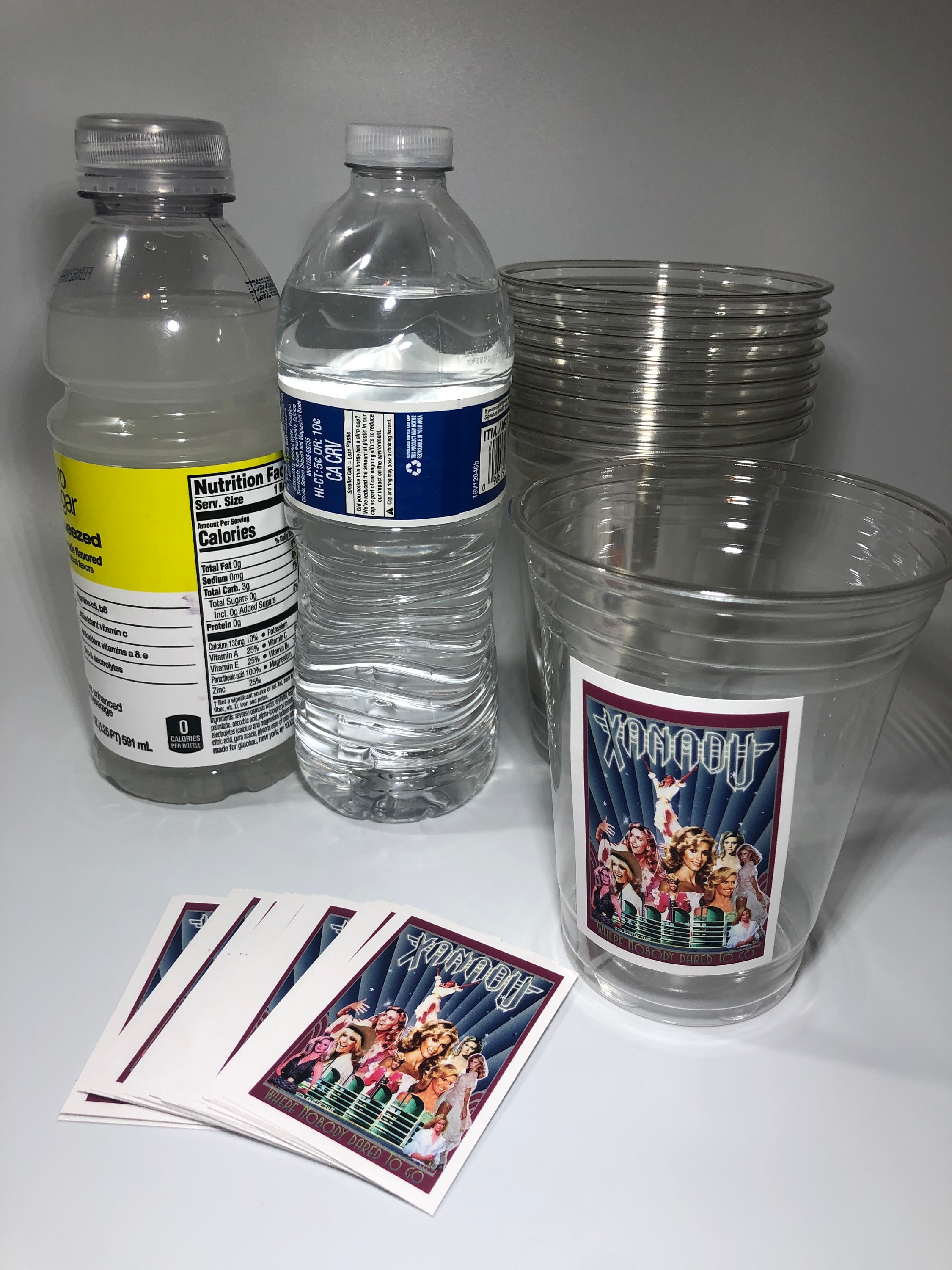 25 Pcs Xanadu Party Stickers 3 Inch by 2 Inch, Super Durable Decorate ...