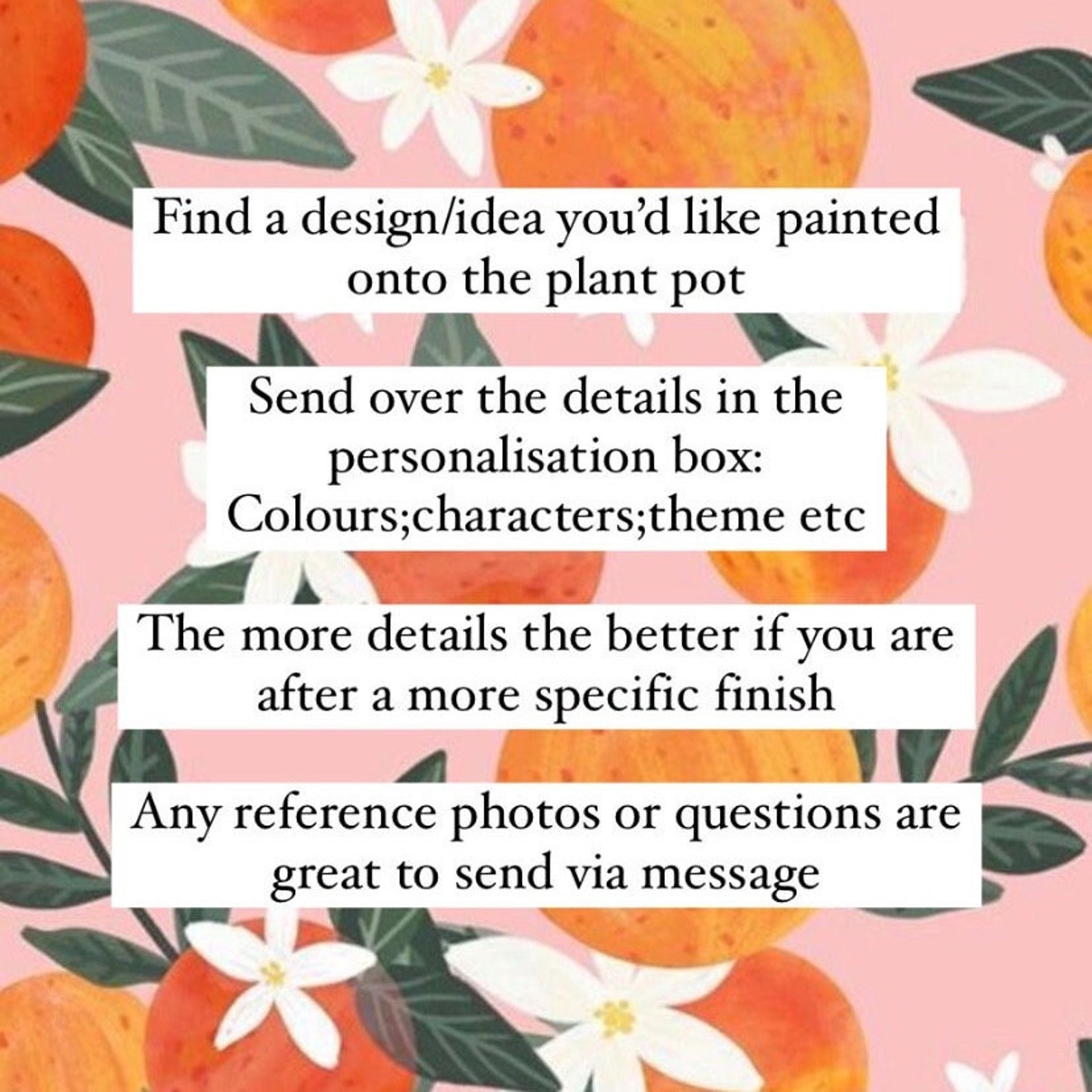 Handpainted CUSTOM DESIGN Plant Pot - Etsy UK