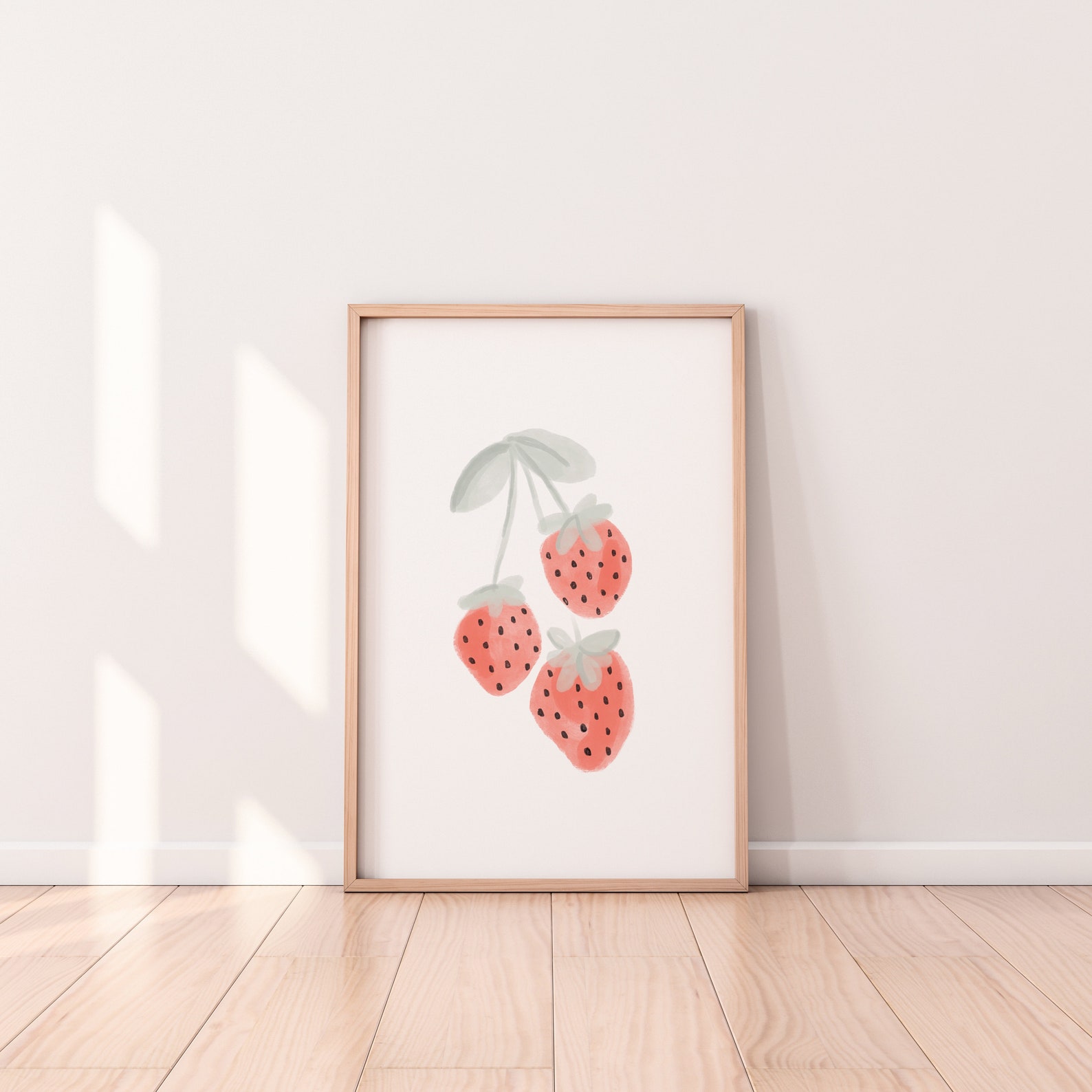 Gardening Strawberries Print Digital Download Nursery Printables Baby ...