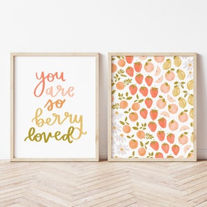 So Berry Fun Pattern Print | Digital Download | Nursery Printables ...