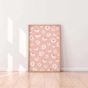 Daisy Pattern Print Digital Download Nursery Printables | Etsy