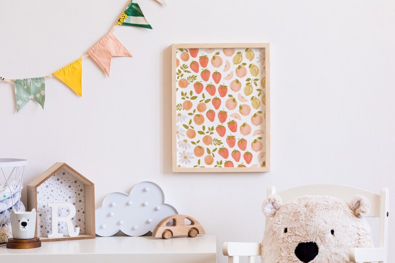 So Berry Fun Pattern Print Digital Download Nursery | Etsy