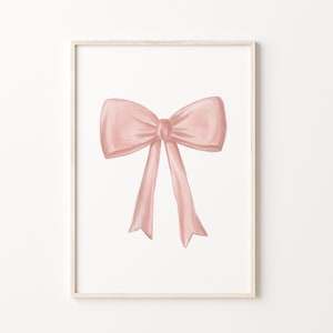 Princess Bow Print | Digital Download | Bedroom Printables | Baby Girl ...