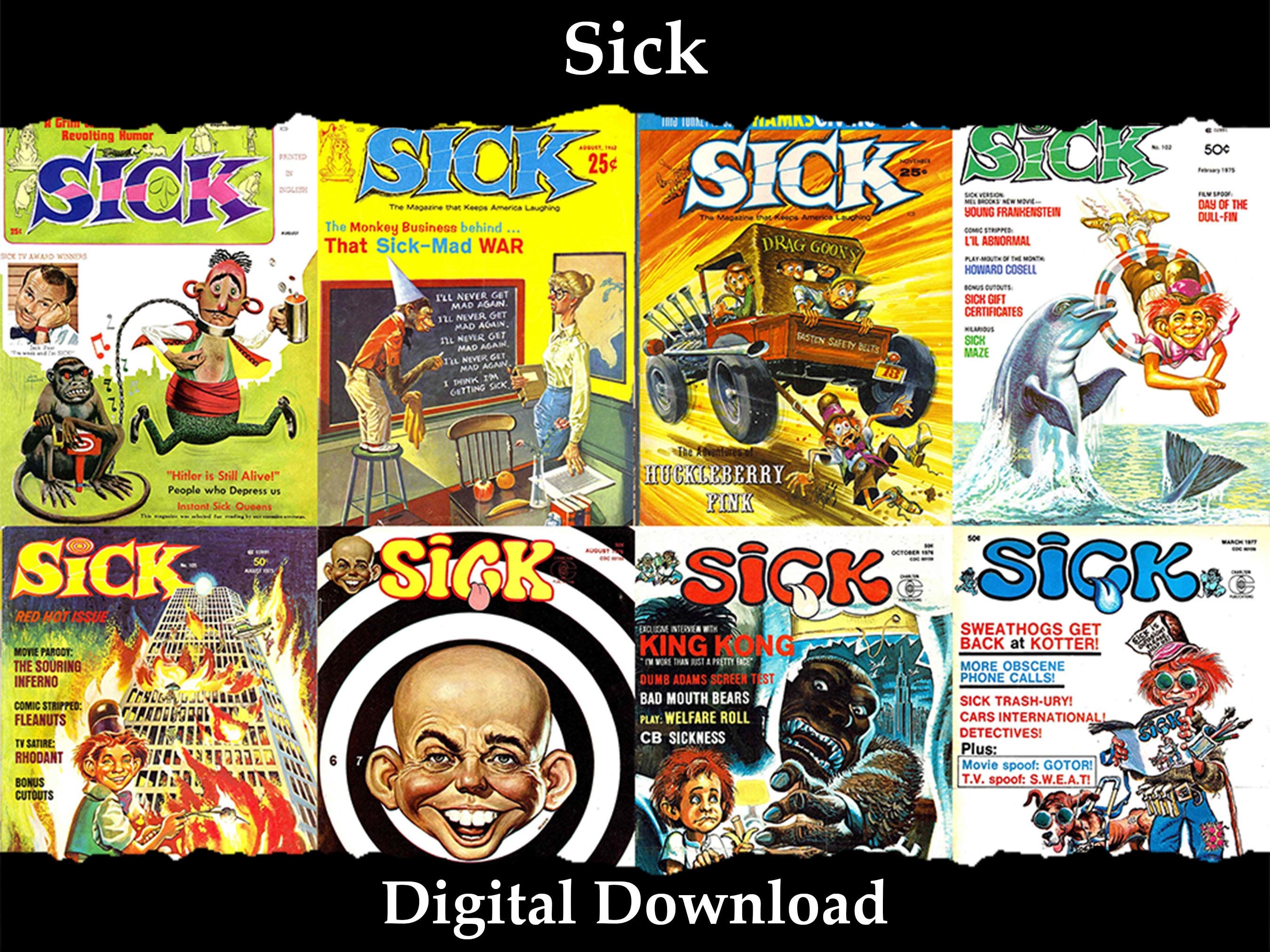 Sick Magazine 44 Issues in PDF Form Digital Download | Etsy