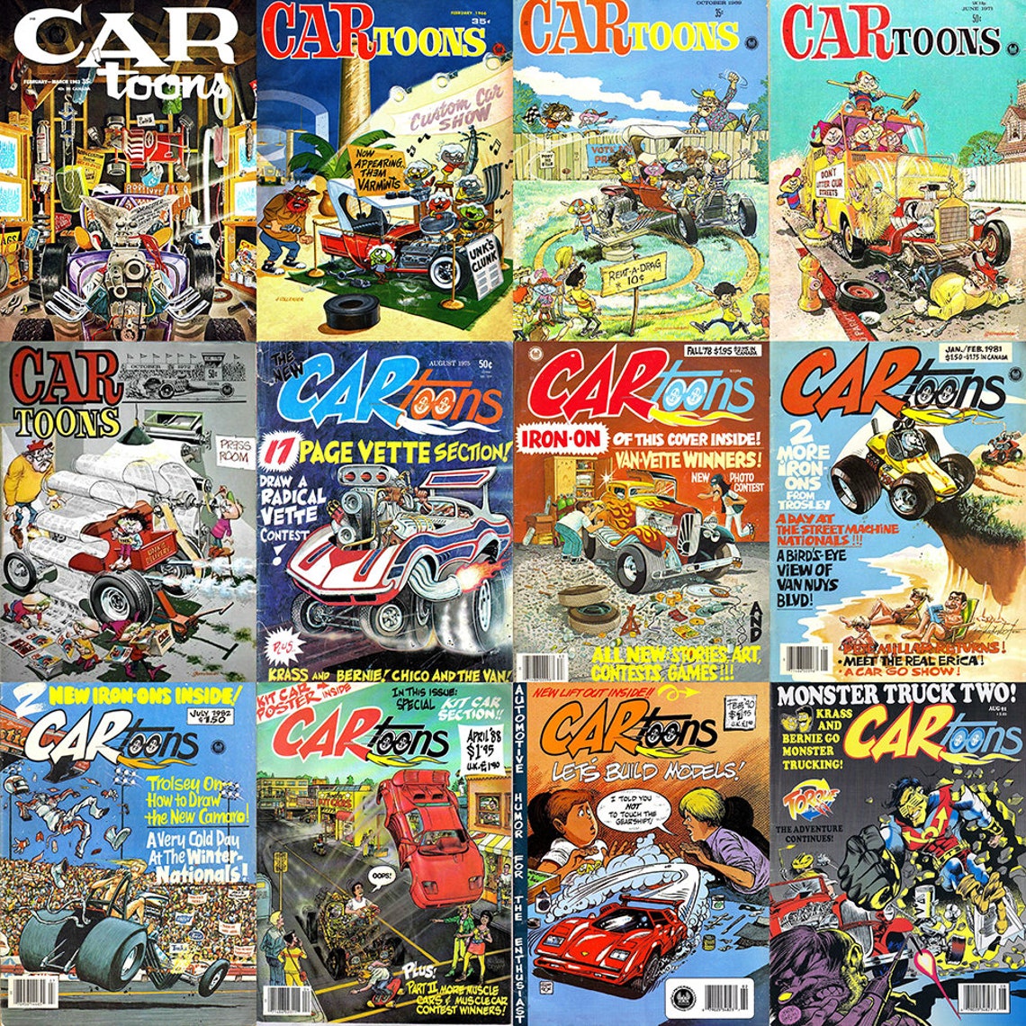 CARtoons Magazine 102 Issues in PDF Form on 1 DVD | Etsy