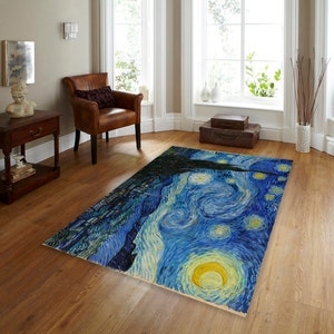 Rug, Vincent Van Gogh, the Starry Night, Carpet, Van Gogh Painting, the ...