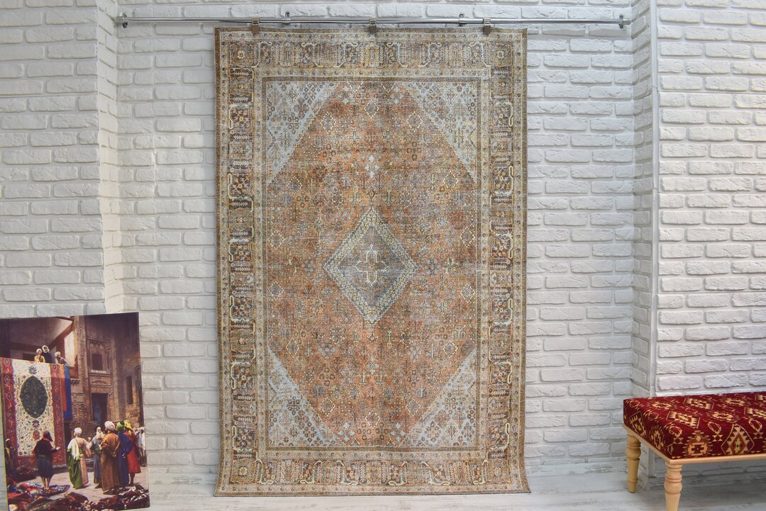 Exquisite Area Rug, 5x8 Oriental Rug, 6x9 Large Size Rug, Farmhouse ...
