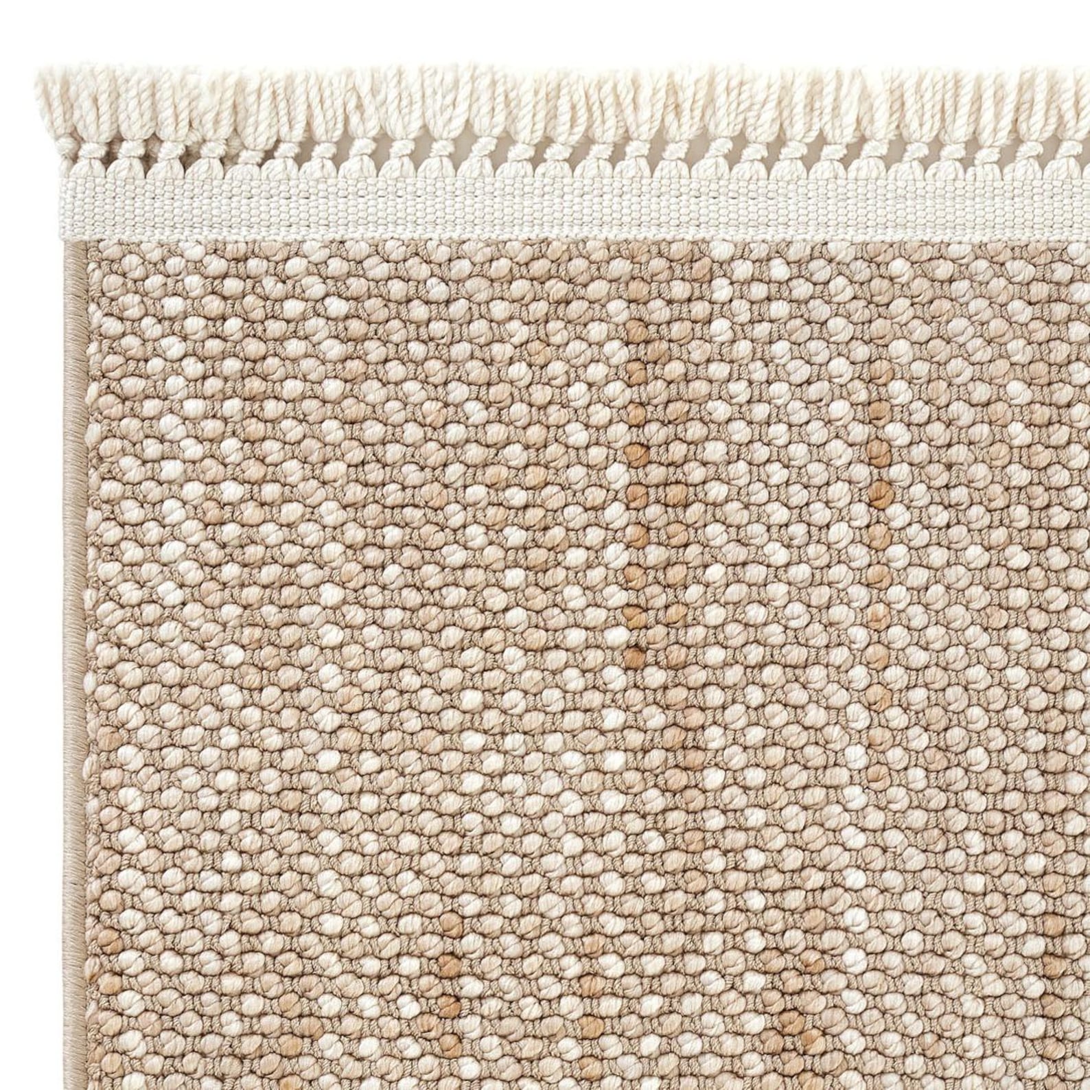 Turkish Beige Scandinavian Rug. Pattern Braided Woven Rug. Custom Size ...
