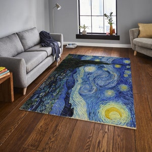 Rug, Vincent Van Gogh, the Starry Night, Carpet, Van Gogh Painting, the ...