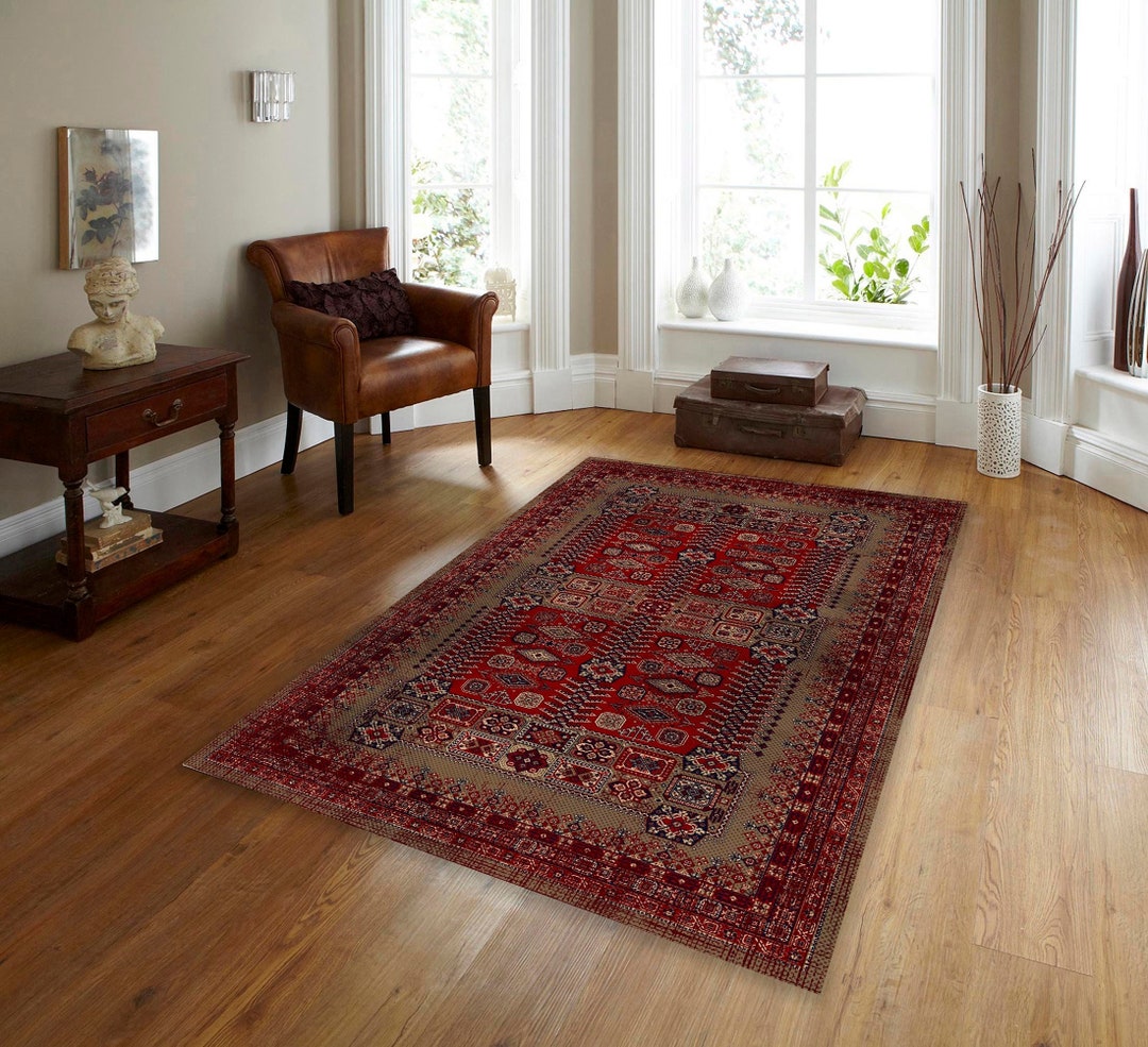 Turkish Rug, 6x9 Rugs, Kilim Rug, Red Turkish Rug , Traditional Rug ...