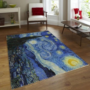 Rug, Vincent Van Gogh, the Starry Night, Carpet, Van Gogh Painting, the ...