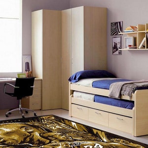 Kobe Bryant Rug, Basketball Rug Art, Lakers, NBA Rug, Sports Rug ...