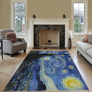 Rug, Vincent Van Gogh, the Starry Night, Carpet, Van Gogh Painting, the ...