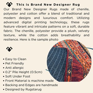 Red Green Persian Style Traditional Rug Non Slip Machine Washable ...