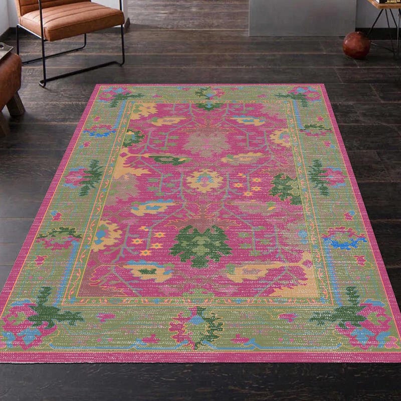 Pink Oushak Rug - Etsy