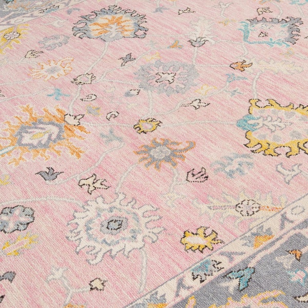 Pink Oushak Rug - Etsy