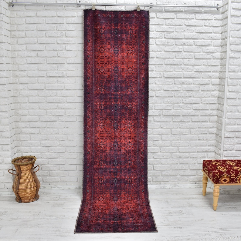 Red Afghan Rug 6x9 Area Rug Rustic Decor Bold Red Rug 5x8 - Etsy