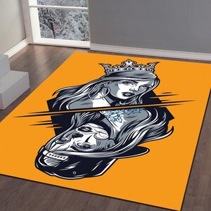 Beautiful Queen, Premium Quality Carpet, Home Decor, Bohemian Gift, Art ...