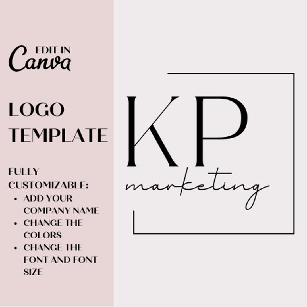 Logo Template | Canva Logo Template, Logo Design, Editable and ...