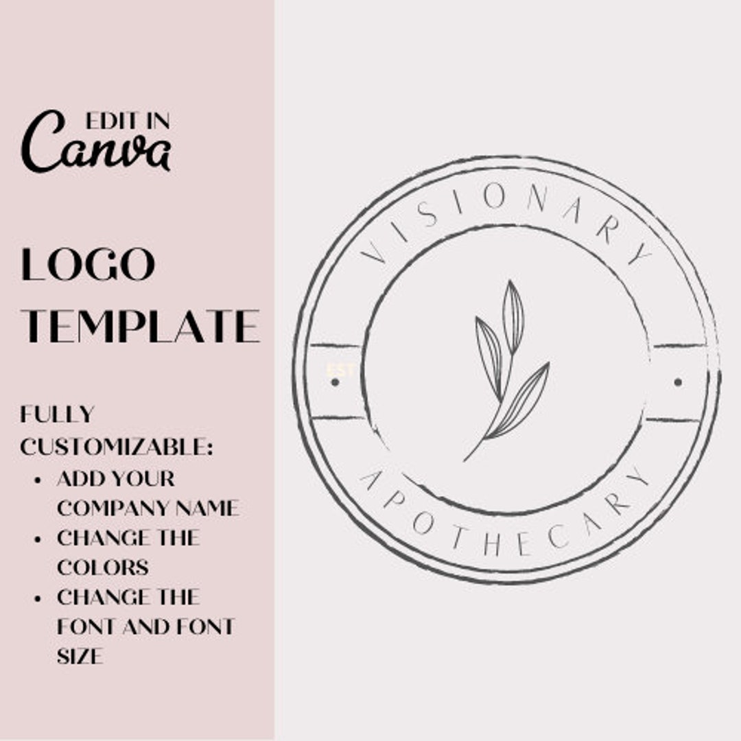 Logo Template | Canva Logo Template, Logo Design, Editable and ...