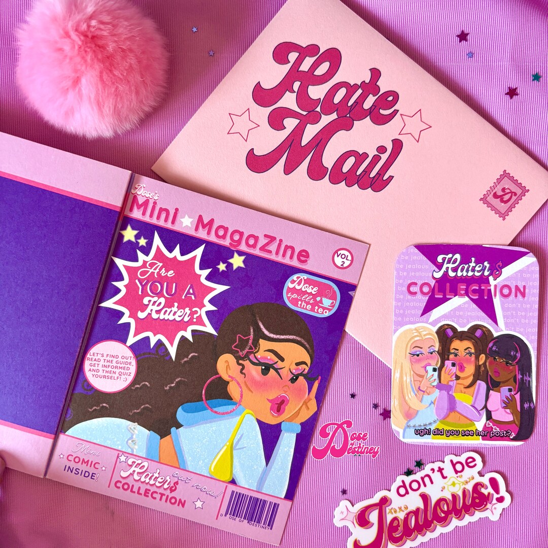 The Haters Magazine | Illustration - Zine - Y2K - Pink - 2000s - Etsy