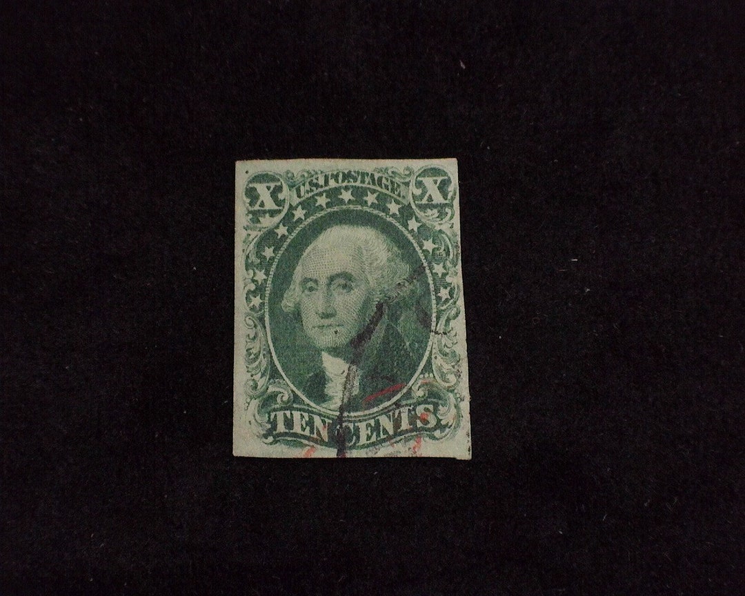 Hs&c Scott #14 Four Margin Stamp With Face Free Cancel. Used VF US ...