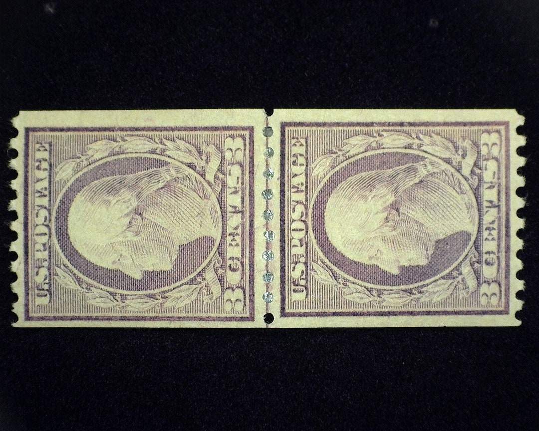 Hs&c Scott #489 Fresh Joint Line Pair. Mint VF H US Stamp - Etsy