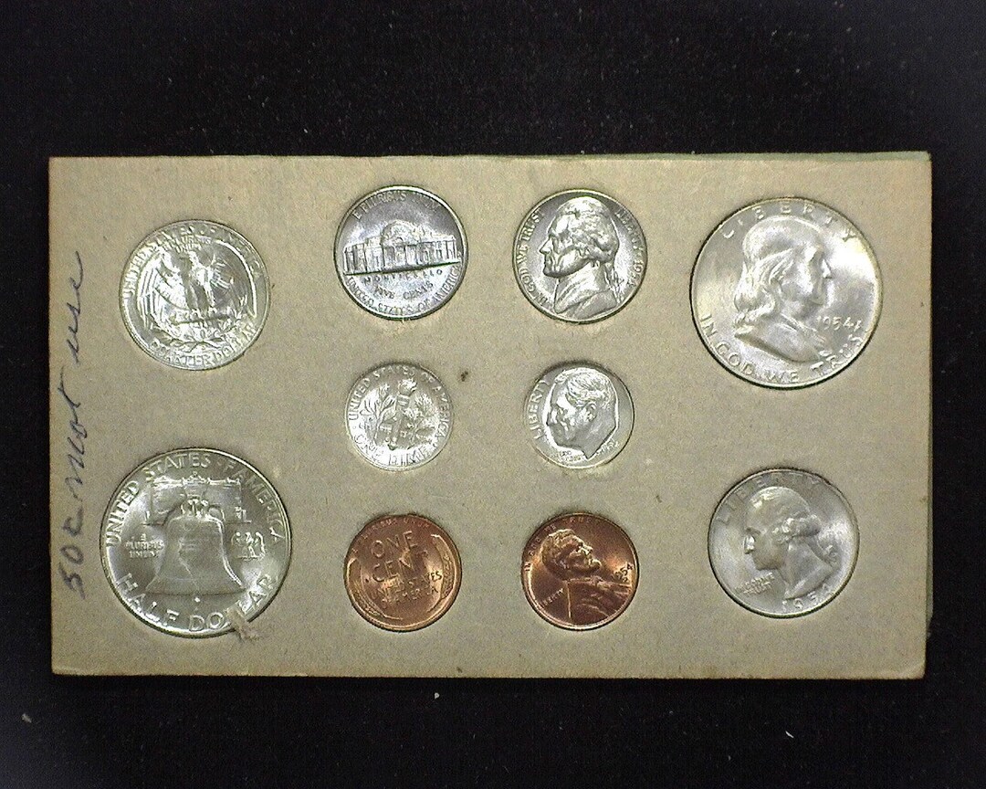 Hs&c: 1954 Mint Set in the Original Envelope and Cardboards. Nicely ...