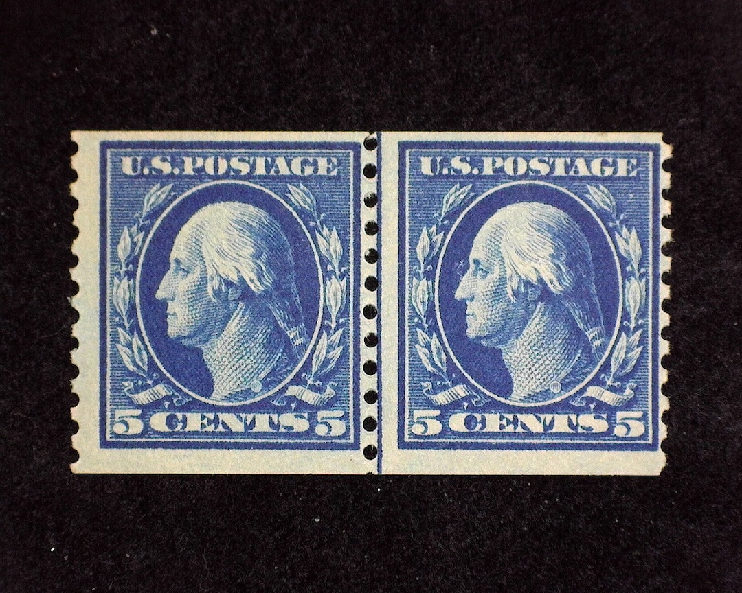 Hs&c Scott #447 Fresh Guide Line Pair. Mint NH US Stamp - Etsy