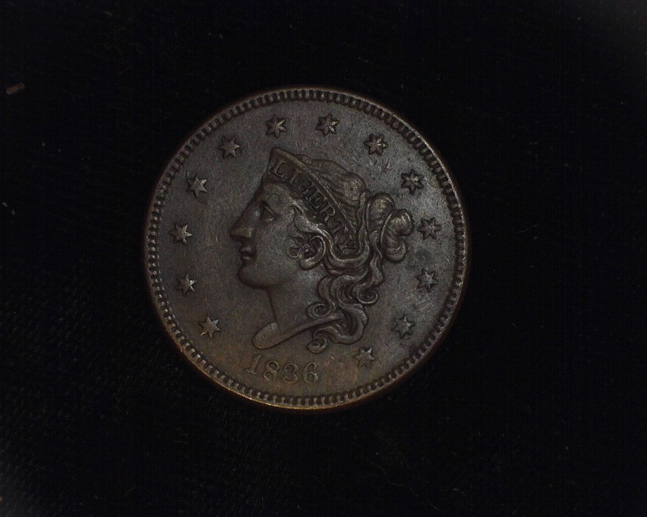 Hs&c: 1836 Matron Head Large Cent AU US Coin - Etsy