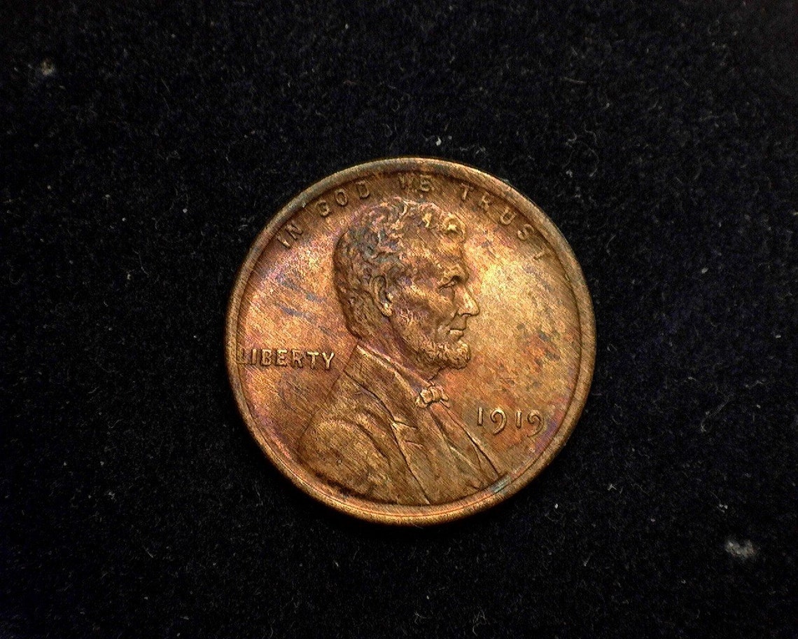 Hs&c: 1919 Lincoln Wheat Penny/cent BU US Coin - Etsy