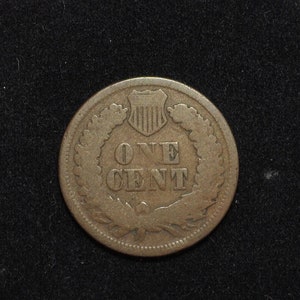 Hs&c: 1869 Indian Head Penny/cent G US Coin - Etsy