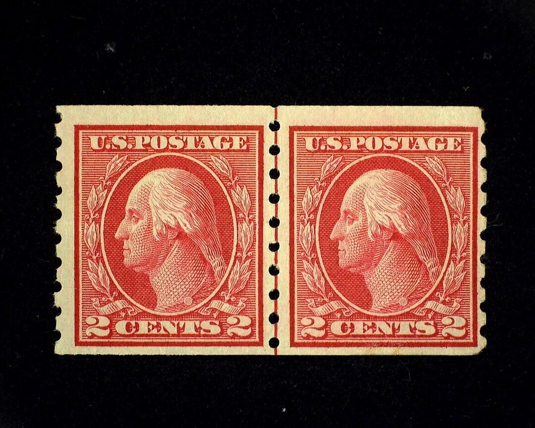 Hs&c Scott #413 Fresh Guide Line Pair. Faint Corner Crease Right Stamp ...