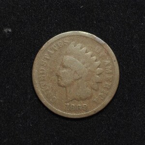 Hs&c: 1869 Indian Head Penny/cent G US Coin - Etsy