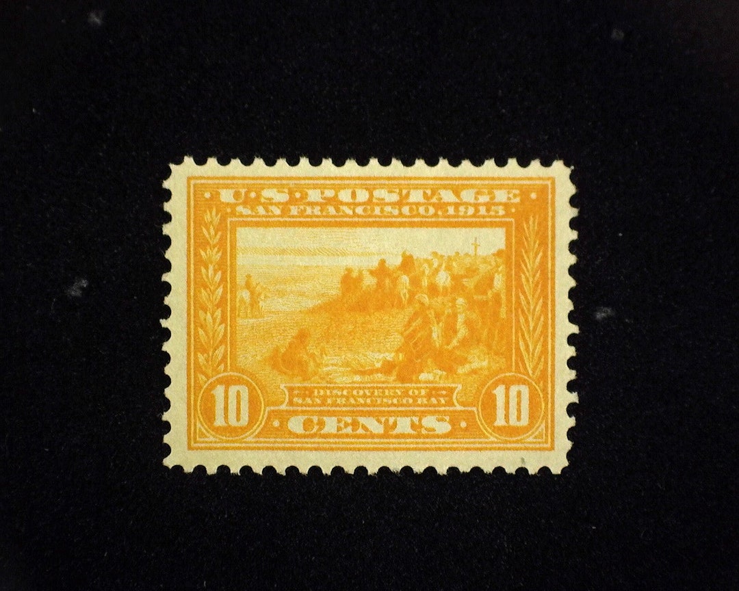 Hs&c Scott #400 10c Panama Pacific Mint Vf/xf LH US Stamp - Etsy